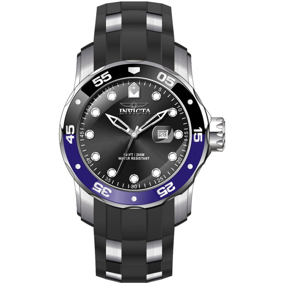 Invicta Pro Diver Black Dial Batman Bezel Men's Watch 39106 ...