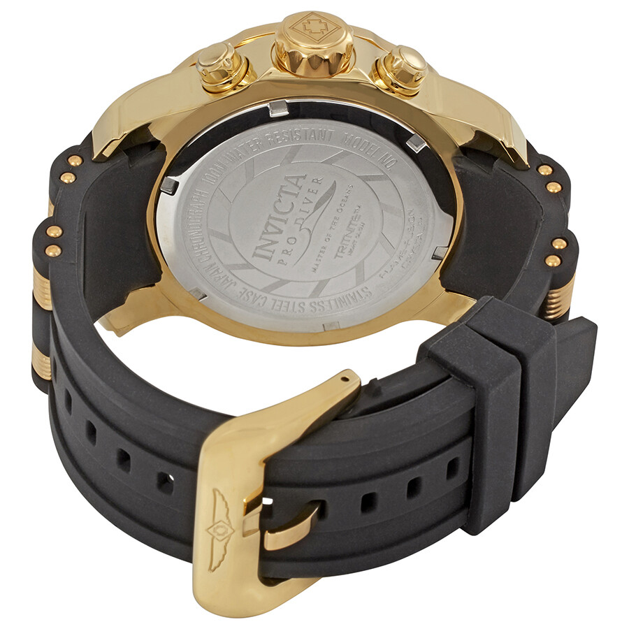 Invicta Pro Diver Chronograph Blue/Gold Dial Two-Tone Men's Watch 25710 ...