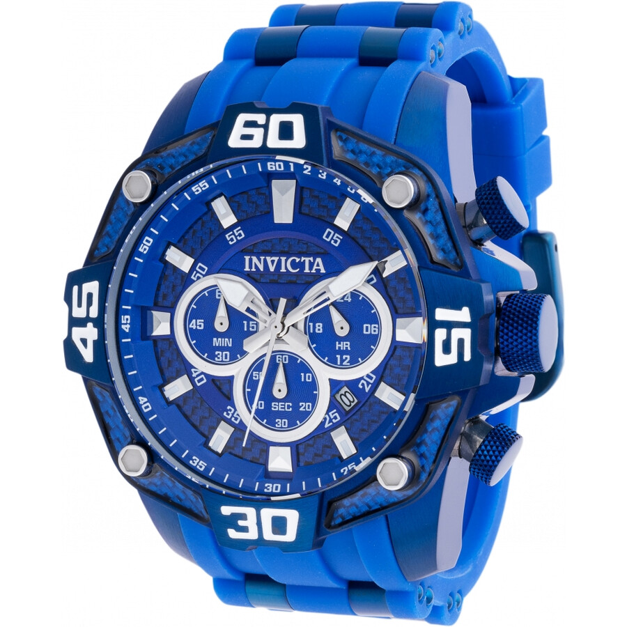 Invicta Pro Diver Chronograph GMT Quartz Blue Dial Men's Watch 40858 ...