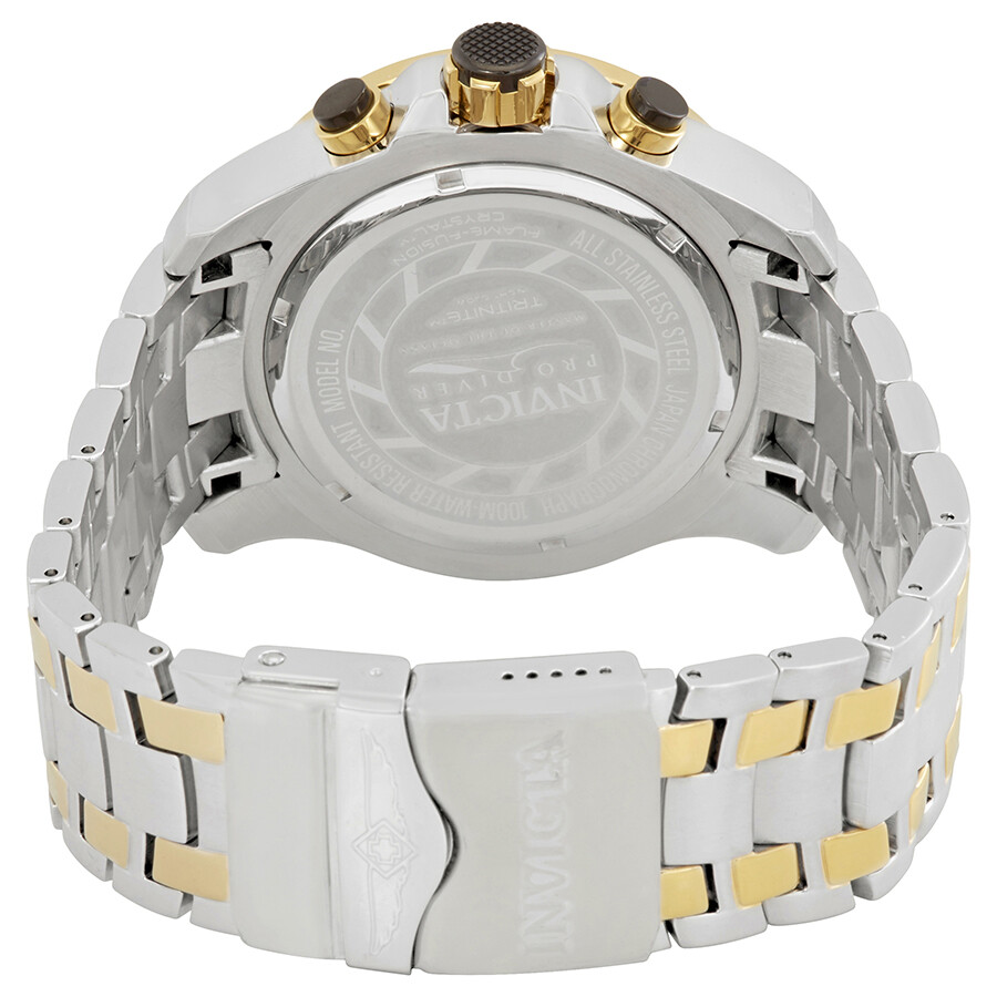 Invicta Pro Diver Chronograph Yellow Gold Dial Men's Watch 26080 ...
