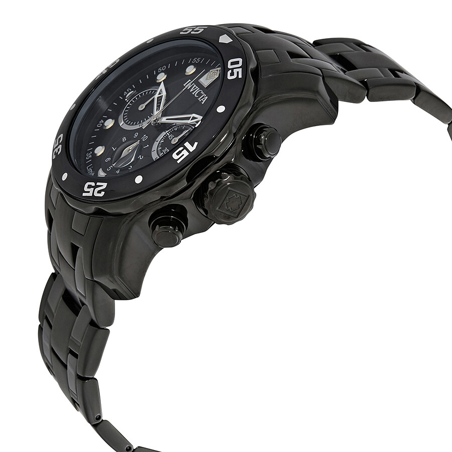 Invicta Pro Diver Chronograph Black Dial Men's Watch ILE0076A ...