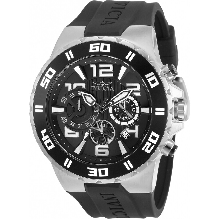 Invicta Pro Diver Chronograph Quartz Black Dial Men's Watch 30936 ...