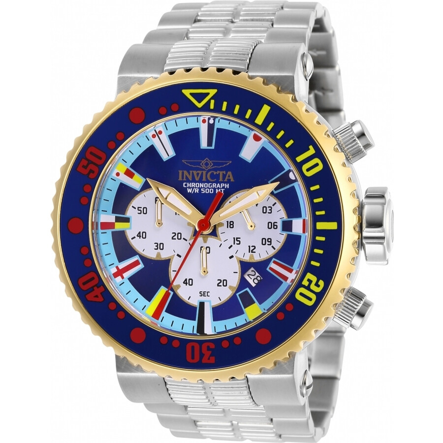 Invicta Pro Diver Chronograph Quartz Blue Dial Men's Watch 27661 ...