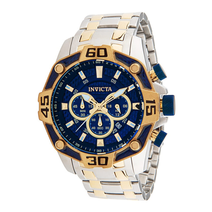 Invicta Pro Diver Chronograph Quartz Blue Dial Men's Watch 33845 ...