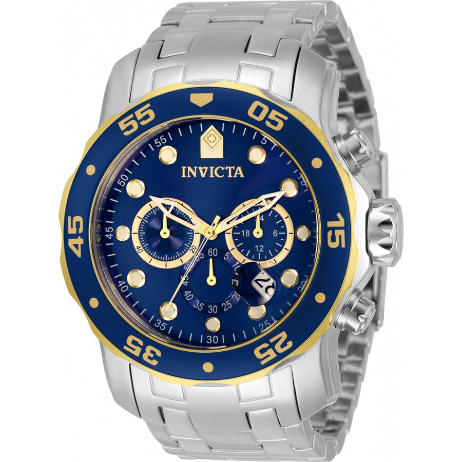 Invicta Pro Diver Chronograph Quartz Blue Dial Men's Watch 33996 ...