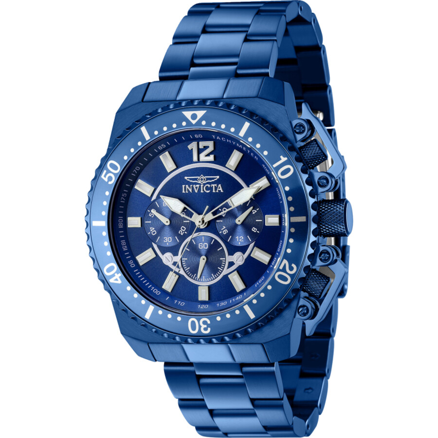 Invicta Pro Diver Chronograph Quartz Blue Dial Men's Watch 40874 ...