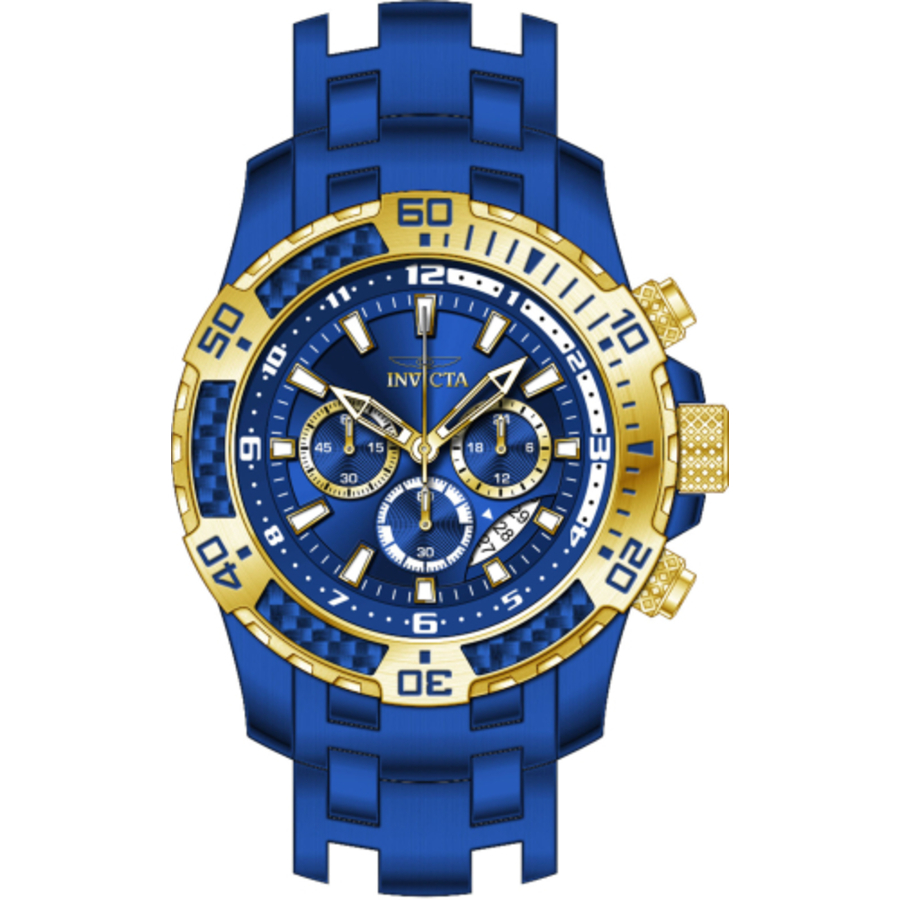Invicta Pro Diver Chronograph Quartz Blue Dial Men's Watch 40907 ...