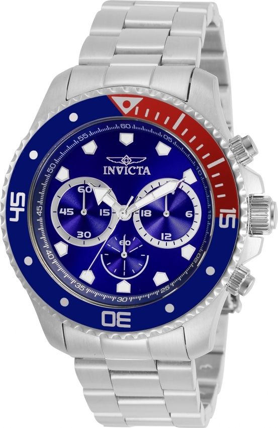 Invicta Pro Diver Chronograph Quartz Blue Dial Pepsi Bezel Men's Watch ...