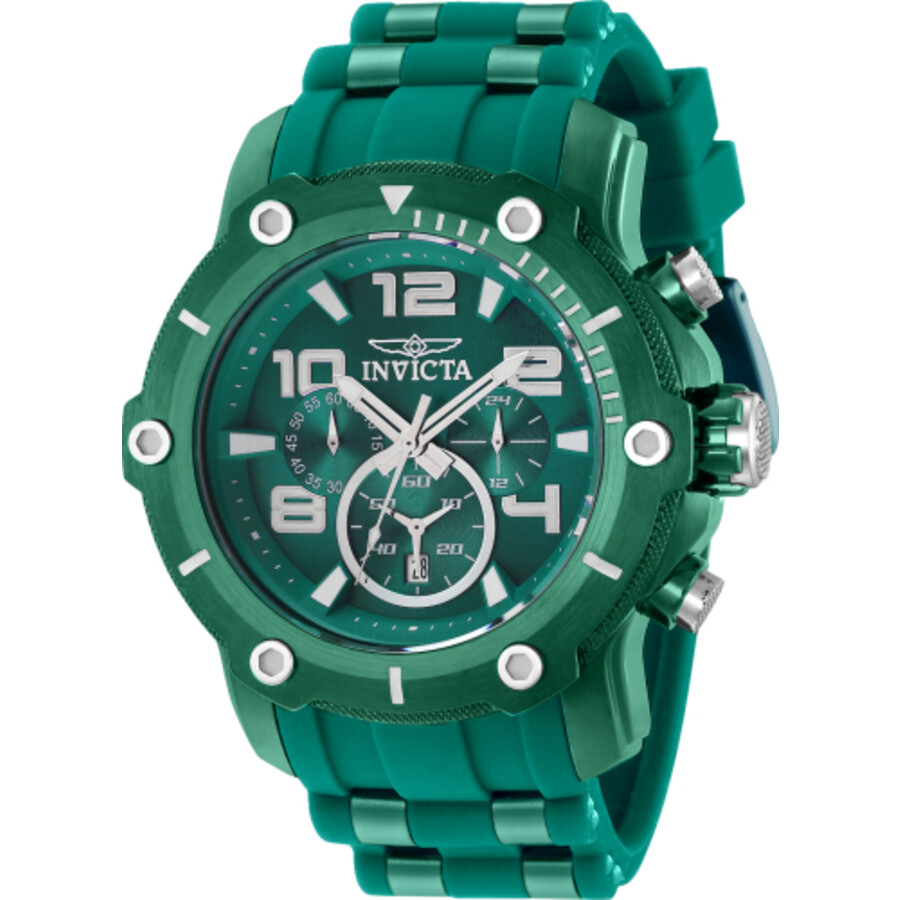 Invicta Pro Diver Chronograph Quartz Green Dial Men's Watch 40802 ...