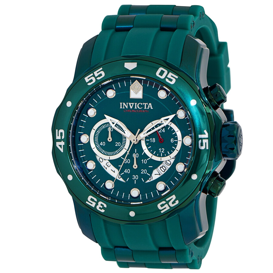Invicta Pro Diver Chronograph Quartz Green Dial Men's Watch 40928 ...