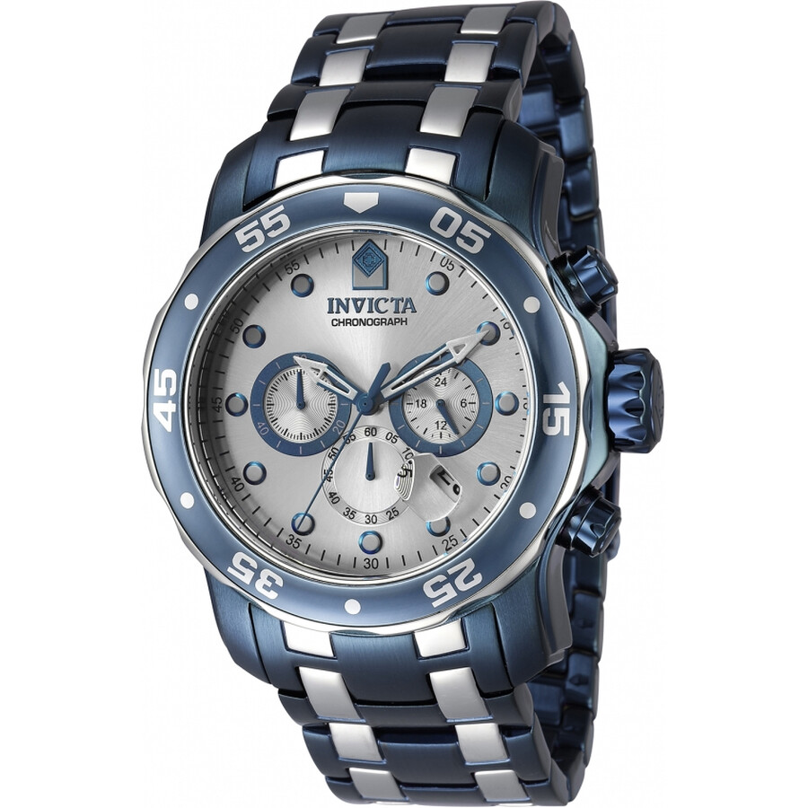 Invicta Pro Diver Chronograph Quartz Silver Dial Men's Watch 40921 ...