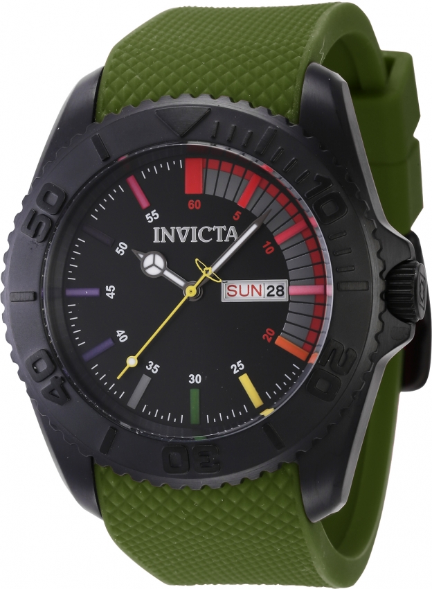 Invicta Pro Diver Date Day Quartz Black Dial Men's Watch 44736 ...