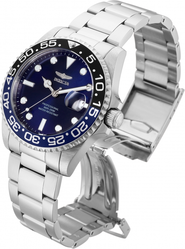 Invicta Pro Diver Quartz Blue Dial Batman Bezel Ladies Watch 33259 ...