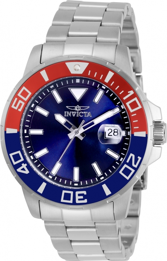 Invicta Pro Diver Quartz Blue Dial Pepsi Bezel Men's Watch 30813 ...