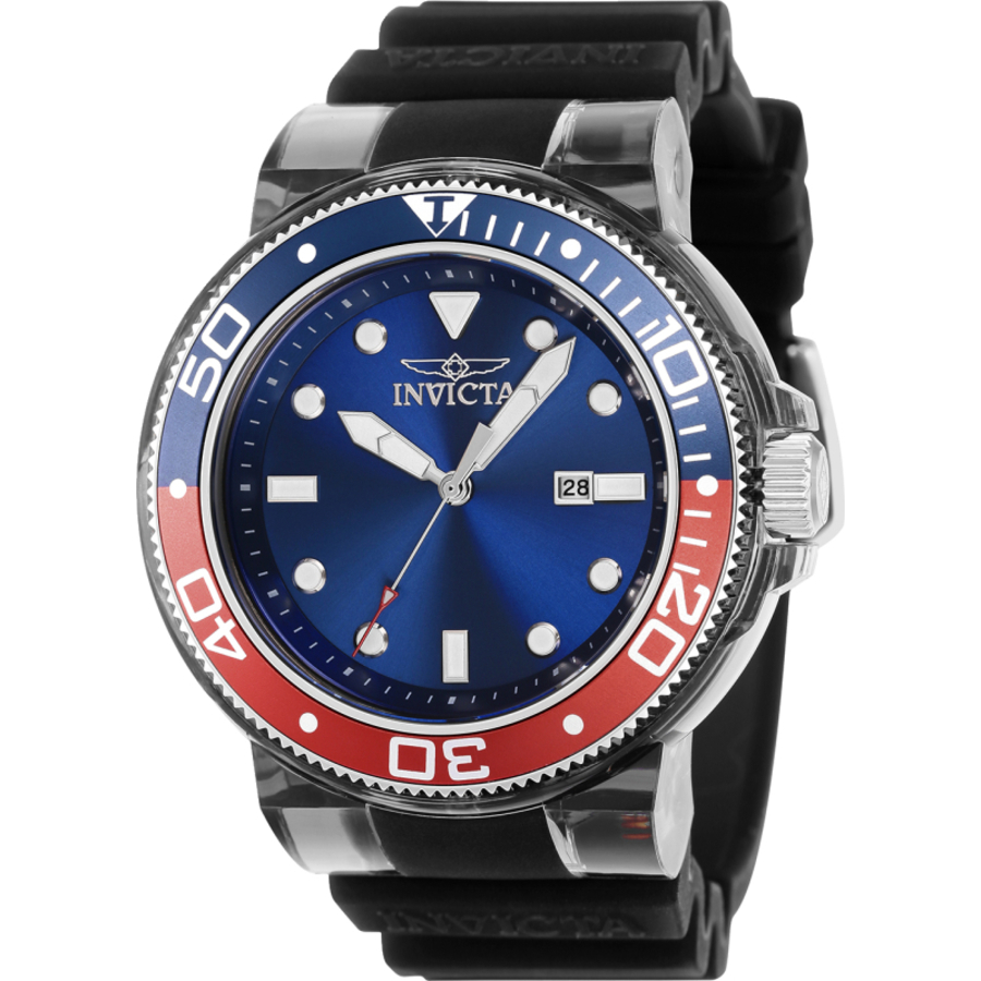 Invicta Pro Diver Quartz Blue Dial Pepsi Bezel Men's Watch 38883 ...