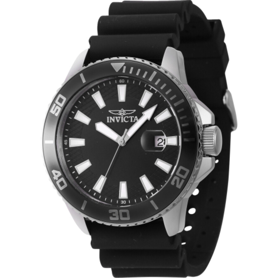 Invicta Pro Diver Quartz Date Black Dial Men's Watch 46087 886678611485 ...