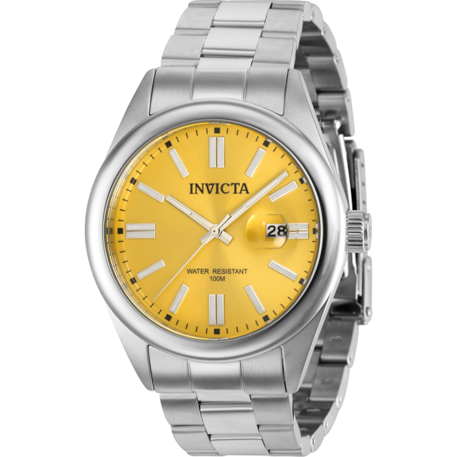 Invicta Pro Diver Quartz Yellow Dial Men's Watch 38453 886678522637 ...