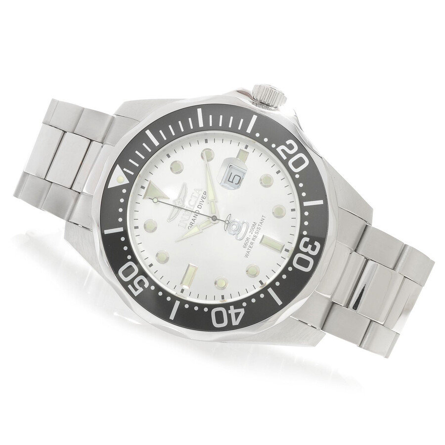 Invicta Pro Diver Silver Dial Stainless Steel Men's Watch 14656 ...