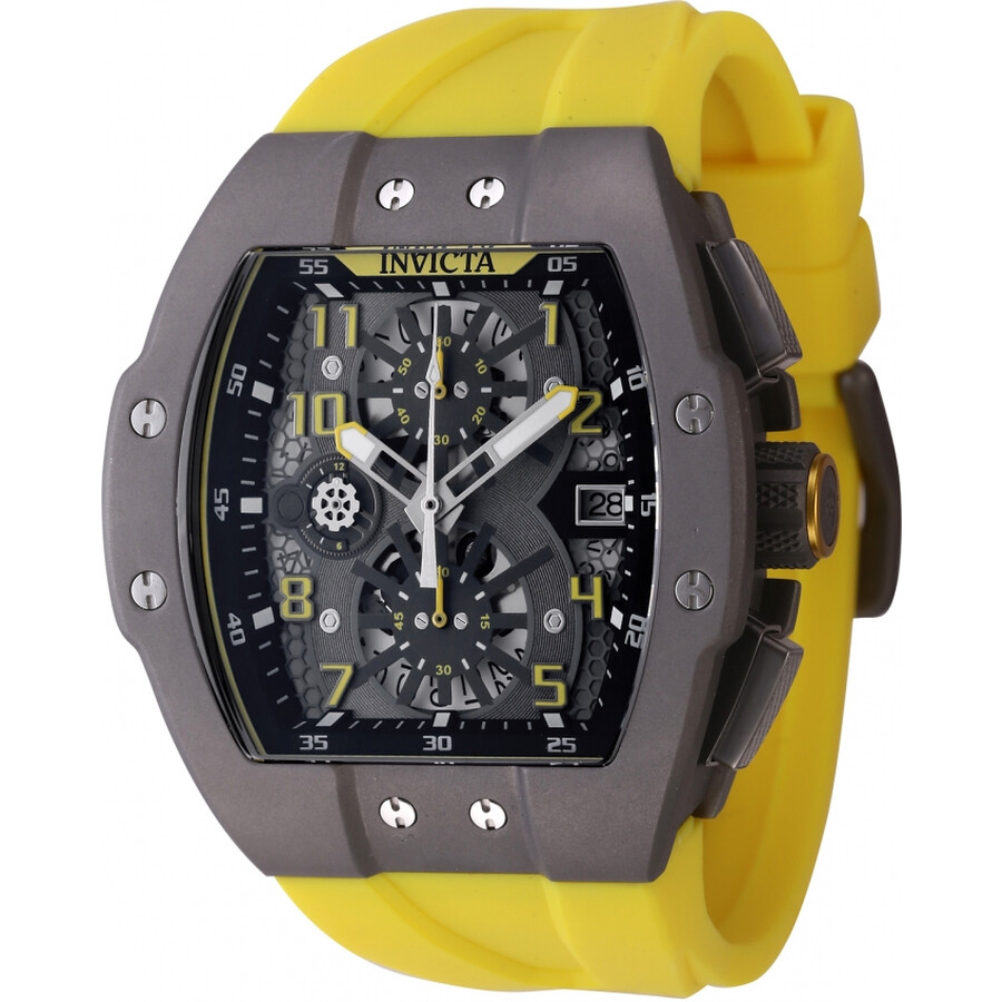 Invicta Racing Chronograph Quartz Black Dial Titanium Men's Watch 47188 ...