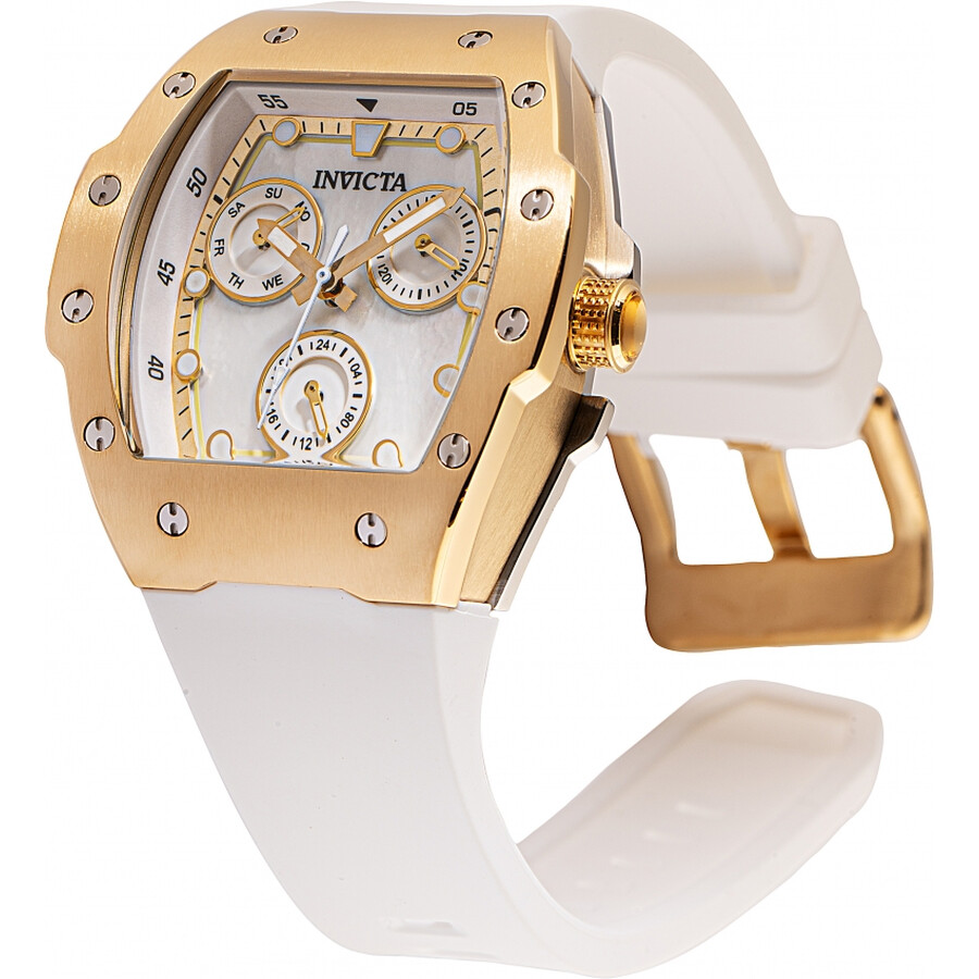 Invicta Racing GMT Quartz White Dial Ladies Watch 45643 886678606412 ...