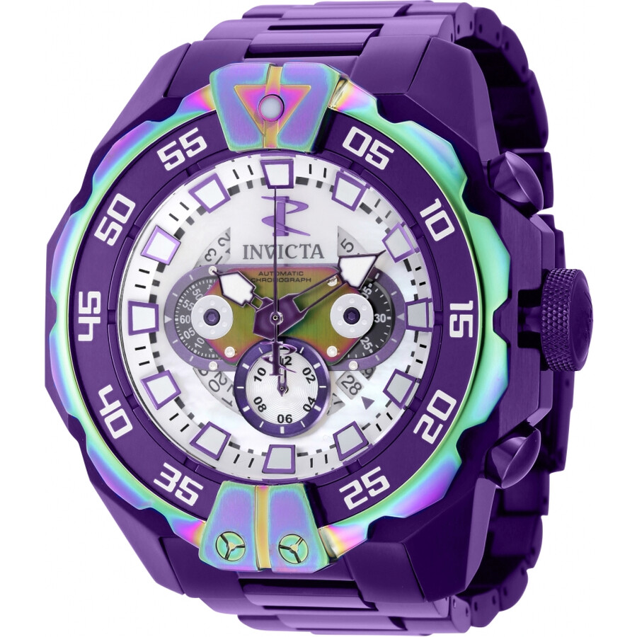 Invicta Reserve Chronograph Automatic White Dial Men's Watch 40198 ...