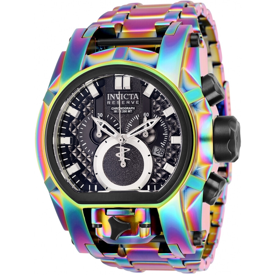 Invicta Reserve Chronograph Black Dial Men's Watch 25212 886678305575 ...