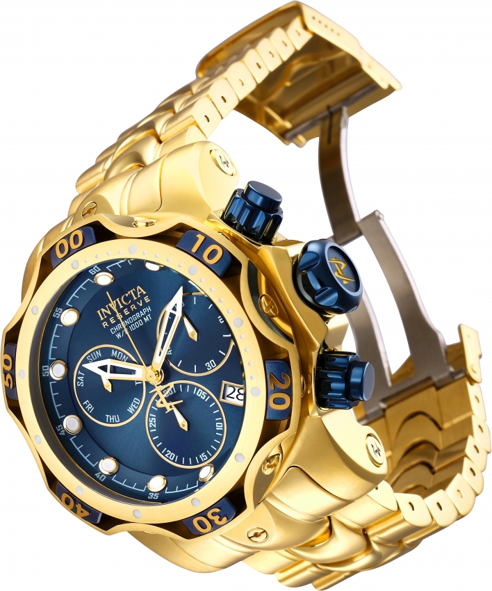 Invicta Reserve Chronograph Blue Dial Men's Watch 25978 886678313624 ...