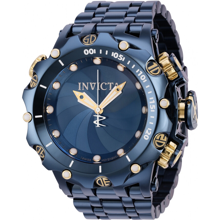 Invicta Reserve Chronograph Quartz Blue Dial Men's Watch 35655 ...