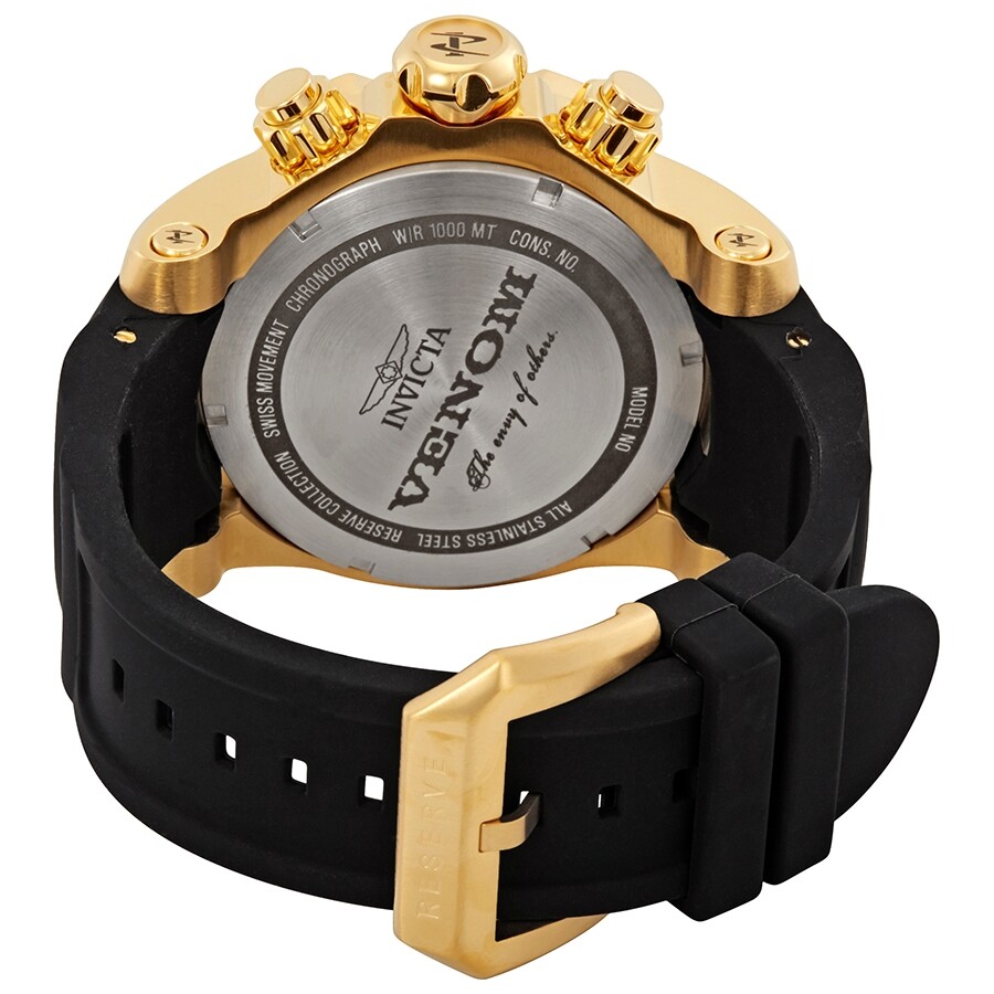 Invicta Reserve Green Chronograph Dial Men's Rubber Watch 27706 ...