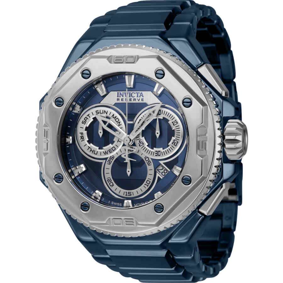 Invicta Reserve Pro Diver Chronograph Quartz Blue Dial Men's Watch ...