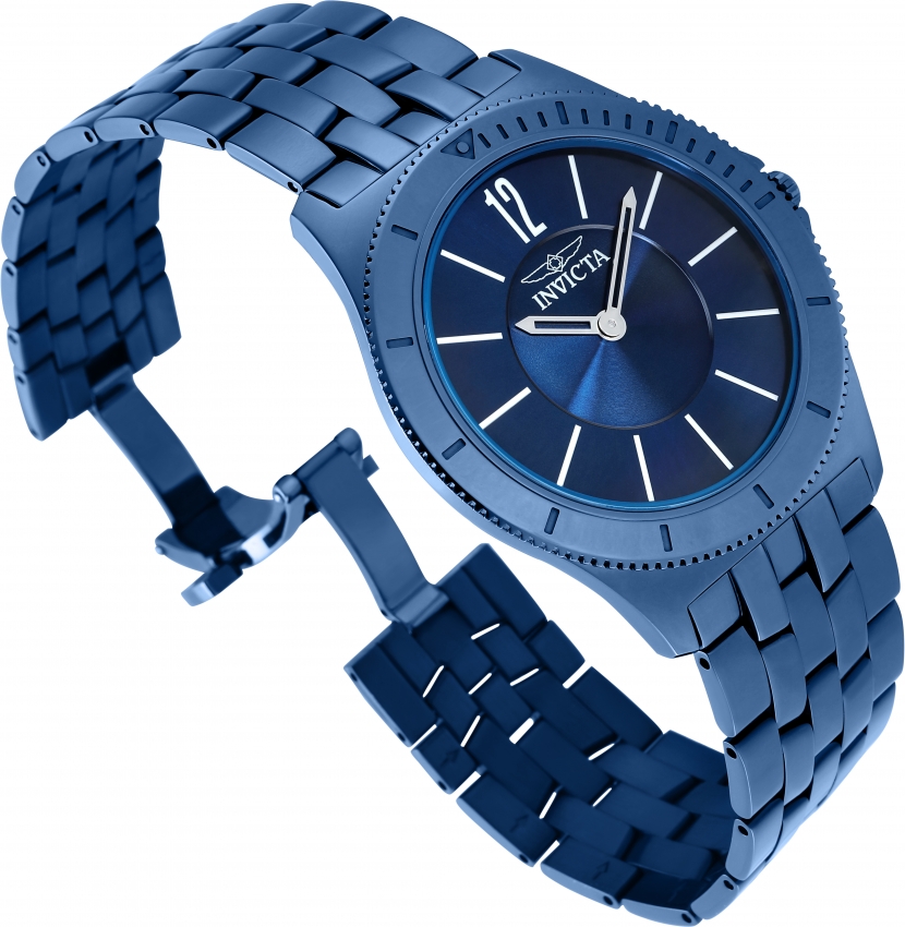 Invicta Reserve Slim Quartz Blue Dial Men's Watch 33876 886678405671 ...