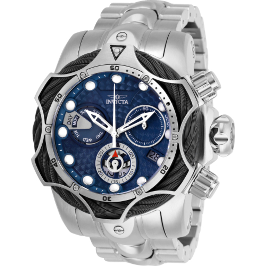 Invicta Reserve Venom Chronograph Quartz Blue Dial Men's Watch 26651 ...