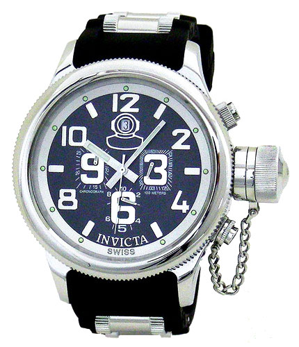 Invicta Russian Diver Chronograph Black Dial Men's Watch 4578 ...