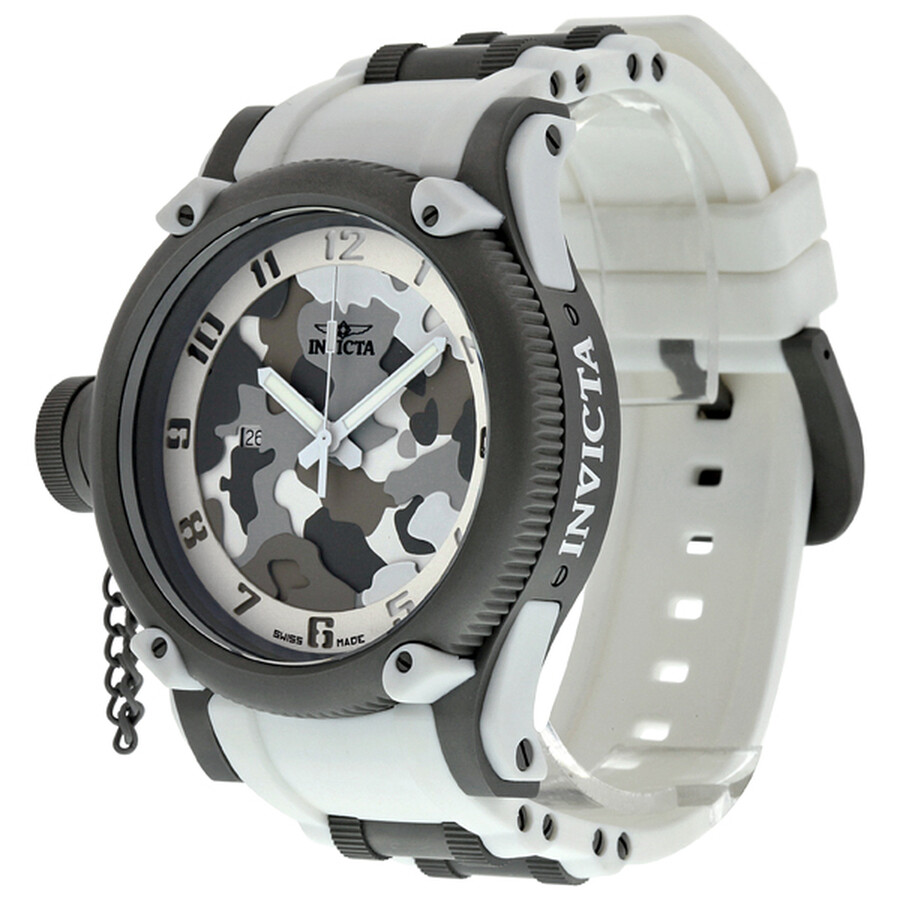 Invicta Russian Diver Special Ops White Camo Men's Watch 1200 ...