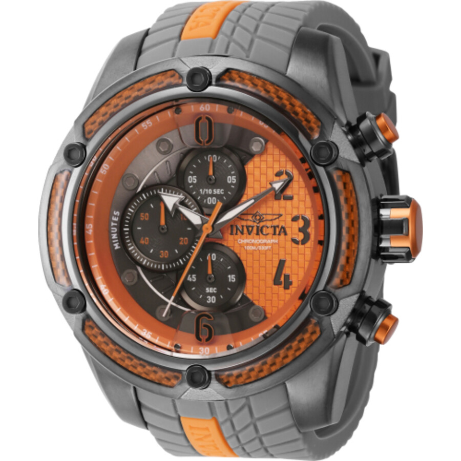 Invicta S1 Rally Chronograph Quartz Orange Dial Men's Watch 43899 ...