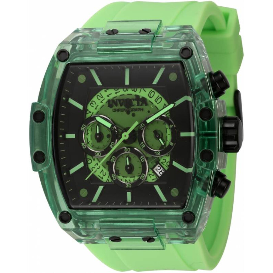 Invicta S1 Rally Diablo Chronograph Quartz Green Dial Men's Watch 44356 ...