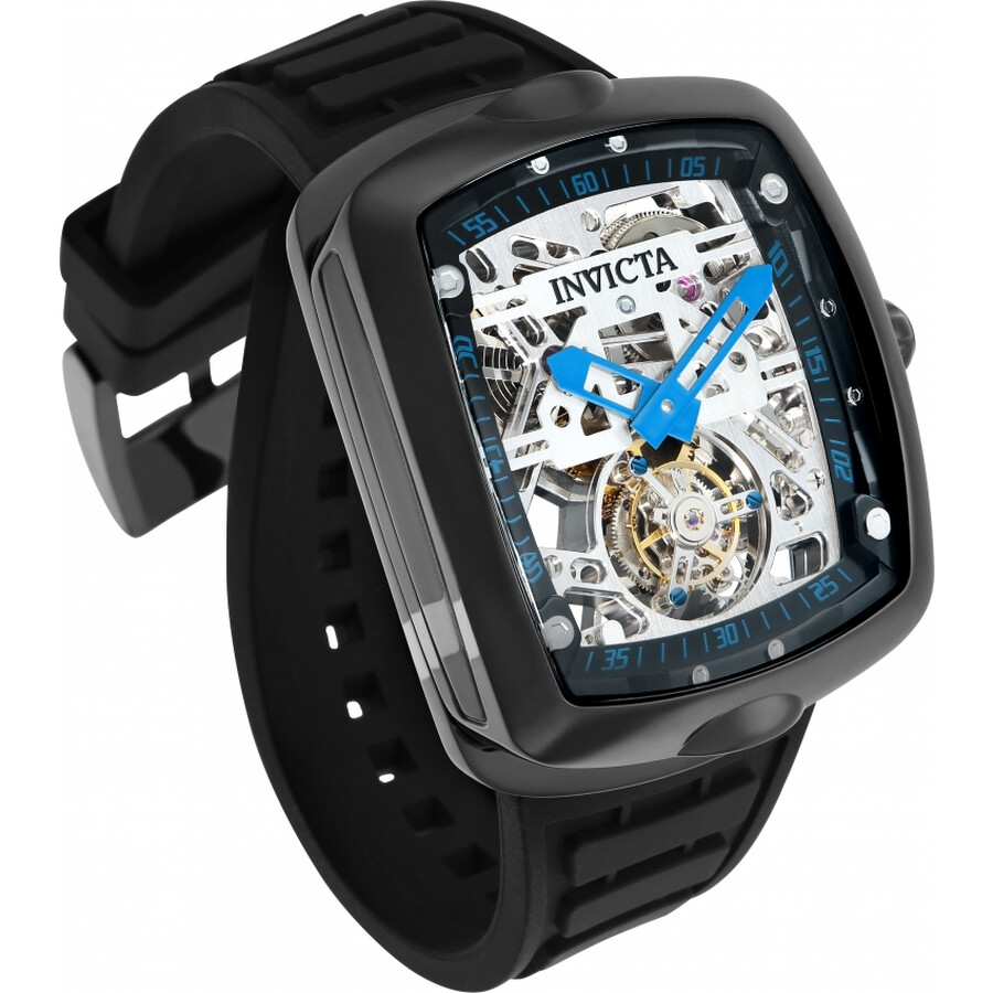 Invicta S1 Rally Tourbillon Automatic Blue Skeleton Dial Men's Watch ...