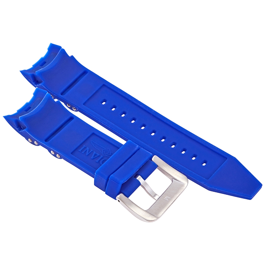 Invicta Scuba Band Polyurethane Strap Blue and Stainless Steel (for Pro ...