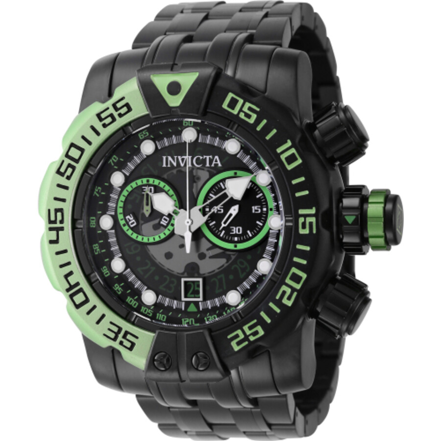 Invicta Sea Hunter Chronograph Quartz Black Dial Men's Watch 44854 ...