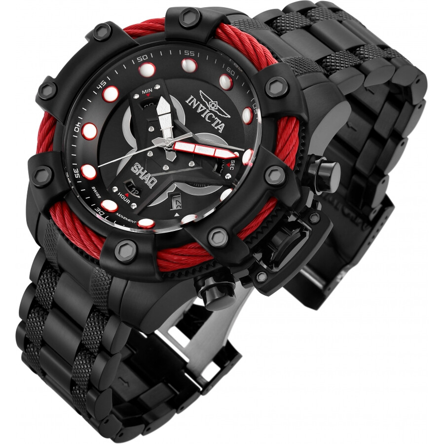 Invicta SHAQ Chronograph Quartz Black Dial Men's Watch 33655 ...
