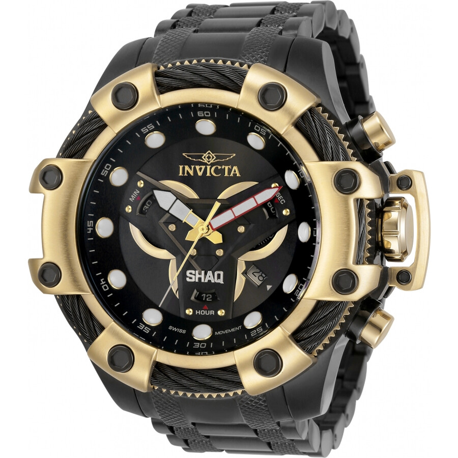 Invicta SHAQ Chronograph Quartz Black Dial Men's Watch 33657 ...