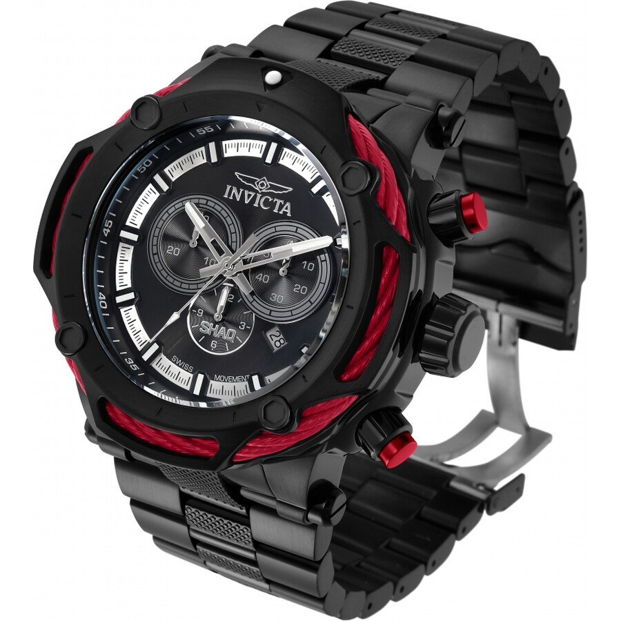 Invicta SHAQ Chronograph Quartz Black Dial Men's Watch 33662 ...