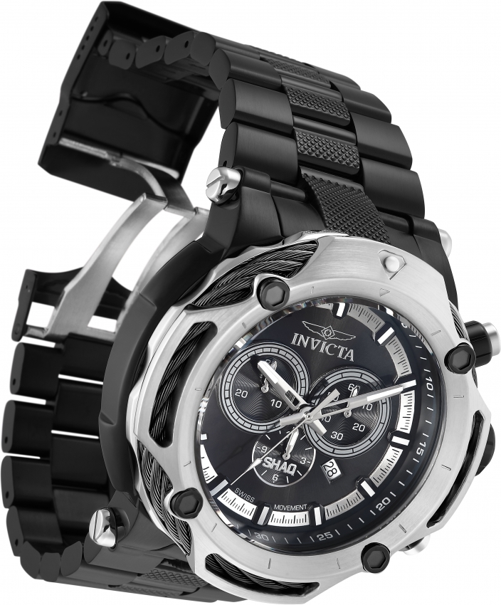 Invicta SHAQ Chronograph Quartz Black Dial Men's Watch 33663 ...