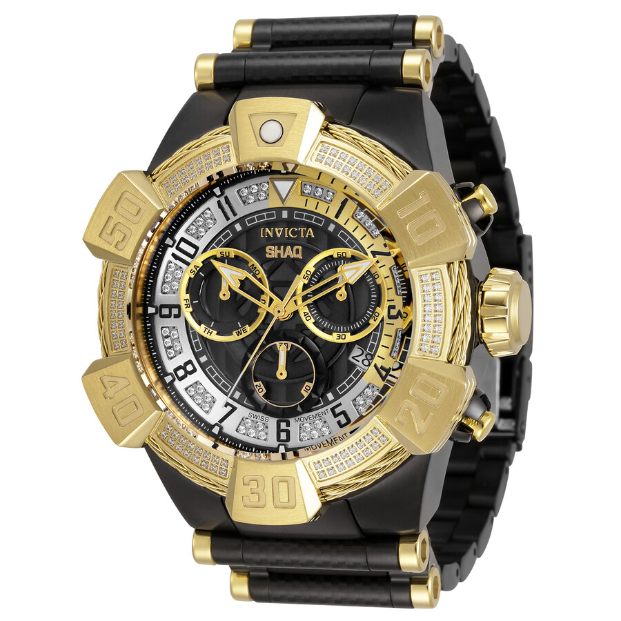 Invicta SHAQ Chronograph Quartz Black Dial Men's Watch 33666 ...