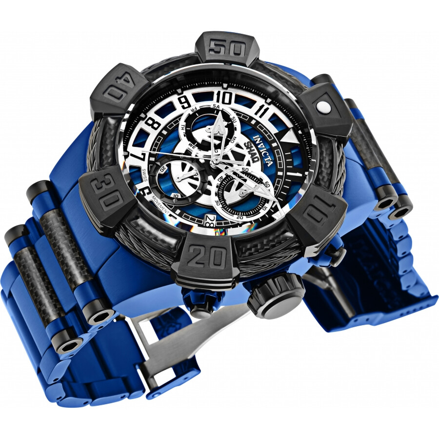 Invicta SHAQ Chronograph Quartz Blue Dial Men's Watch 33679 ...