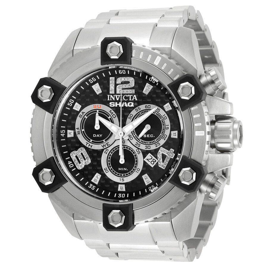 Invicta SHAQ Chronograph Quartz Diamond Black Dial Men's Watch 33714 ...