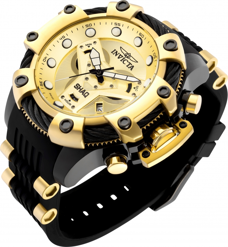 Invicta SHAQ Chronograph Quartz Gold Dial Men's Watch 33669 ...