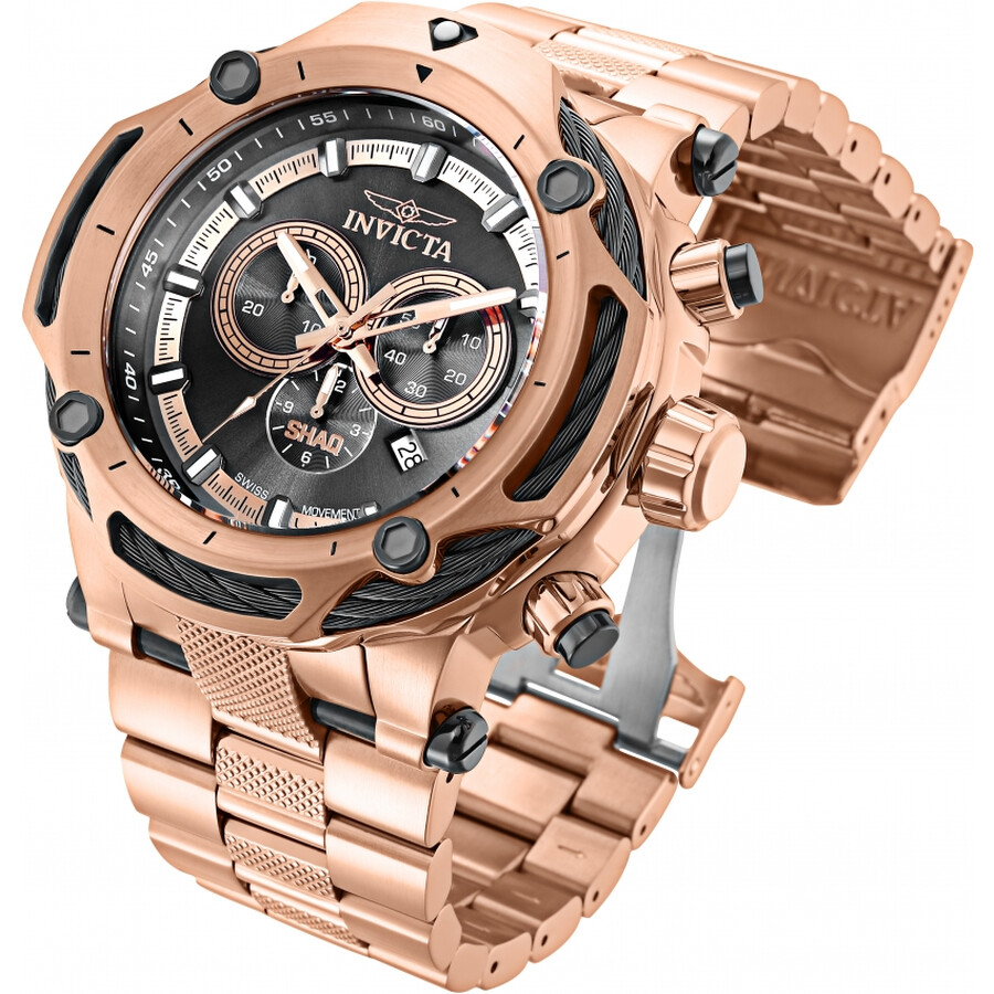 Invicta SHAQ Chronograph Quartz Grey Dial Men's Watch 33661 ...