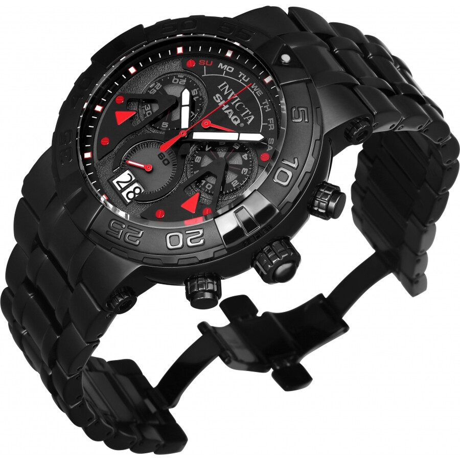 Invicta SHAQ Chronograph Quartz Black and Grey Dial Men's Watch 33784 ...