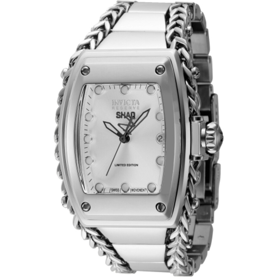 Invicta Shaq Reserve Quartz Silver Dial Unisex Watch 43358 886678575251 ...
